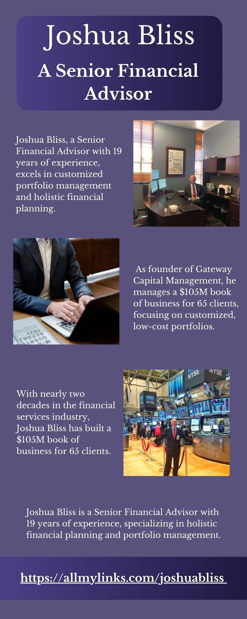 Joshua Bliss - A Senior Financial Advisor - Gifyu